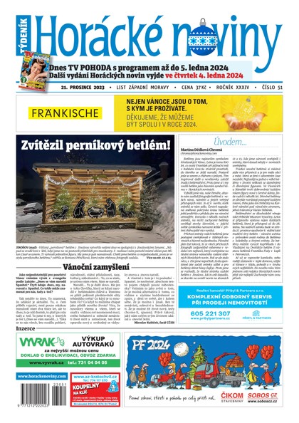 Časopis Horácké noviny 51/2023 | Digiport