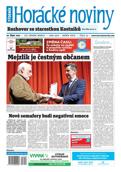 Časopis Horácké noviny 43/2023 | Digiport